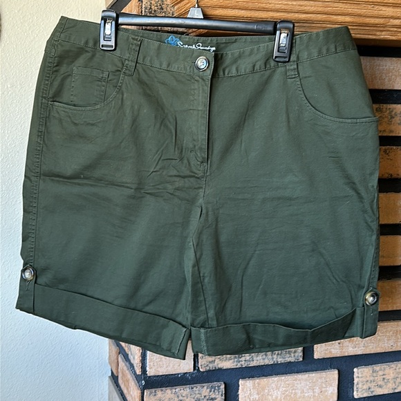 French Laundry | Shorts | French Laundry Sport Olive Green Zipper Front ...